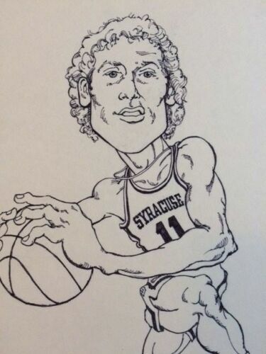 LEO RAUTINS+RED BRUIN LOT TWO ORIGINAL VINTAGE 14x16 DRAWINGS 1981 ...