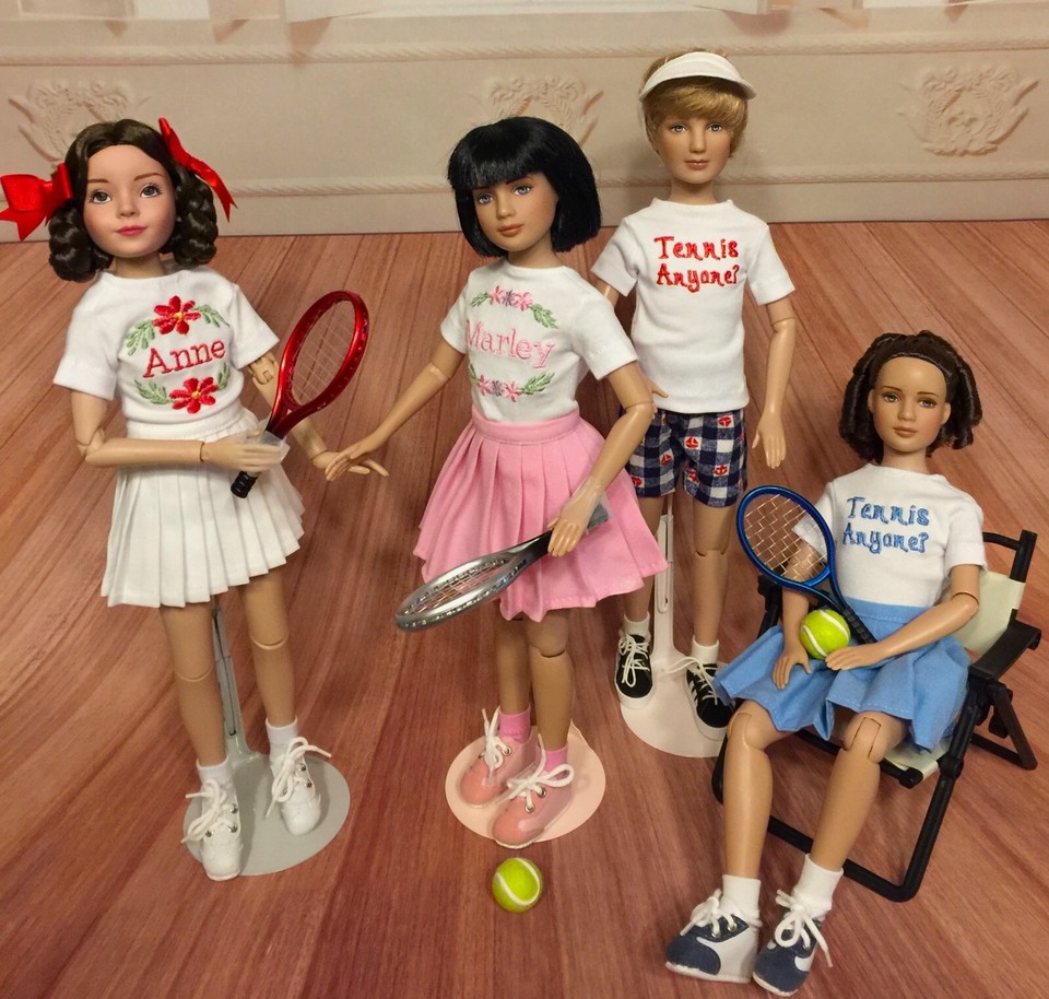 TONNER Anne, Marley, Agnes, Patience, Alice Tennis Racket w/ ball NO ...