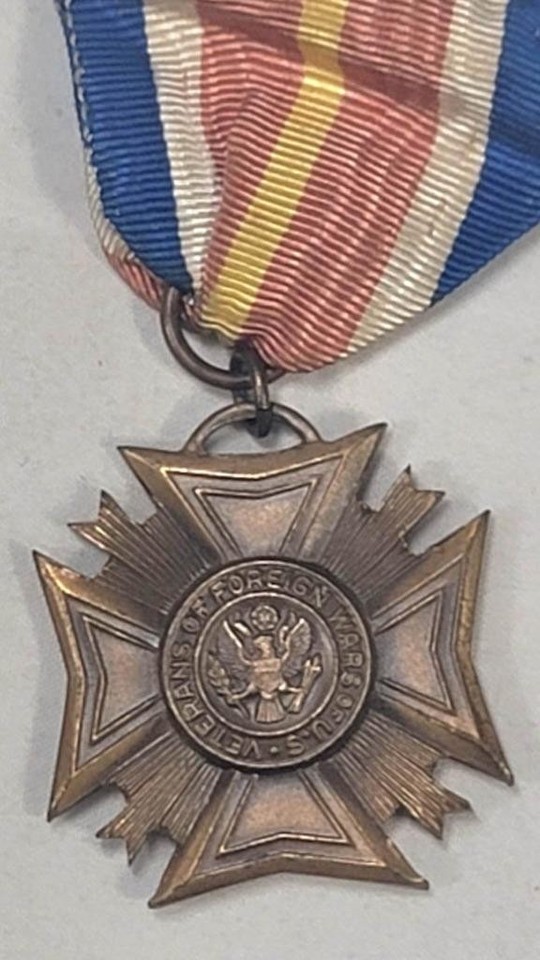 9 ORIG.VETERANS FOREIGN WAR VFW POST 2500 COMMANDER HAT/MEDAL/PATCH/PIN ...