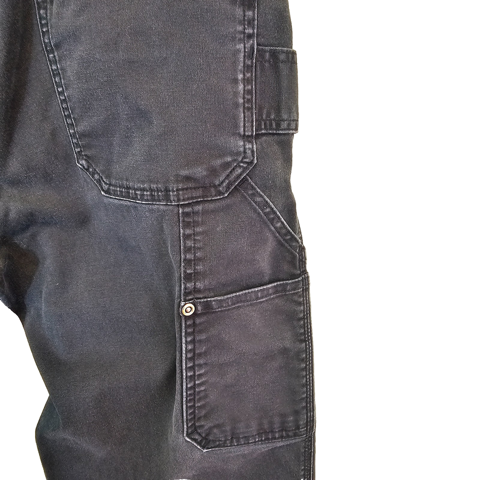 Duluth Flex Fire Hose Carpenter Pants Men's 32 x 30 Standard Fit Black ...