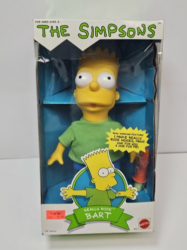 The Simpsons "REALLY RUDE BART" 1990 VINTAGE Mattel Doll #9203 - Sealed ...