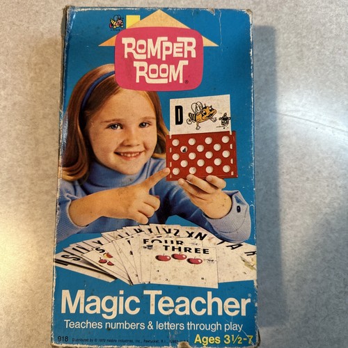 Romper Room Magic Teacher Numbers Letters Game 1970 Hasbro | eBay