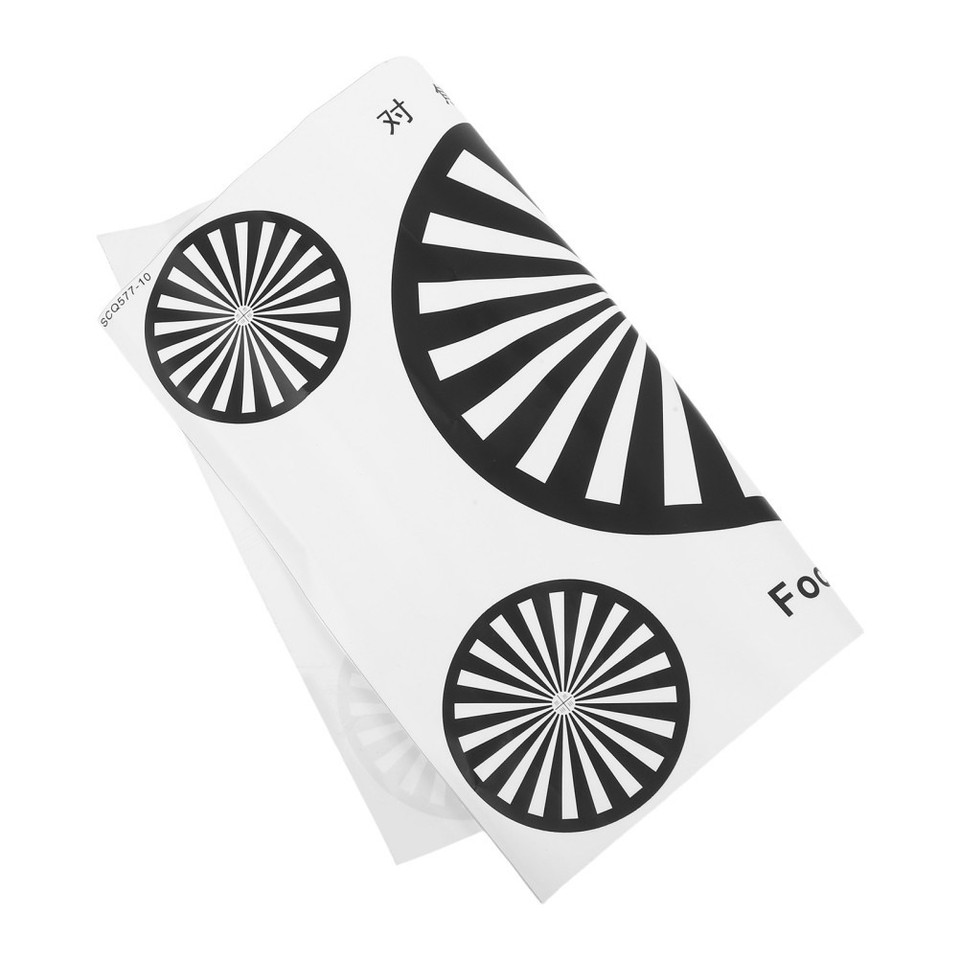 Camera Test Card Cctv Lens Focus Chart Sharpness Adjustment Calibration ...