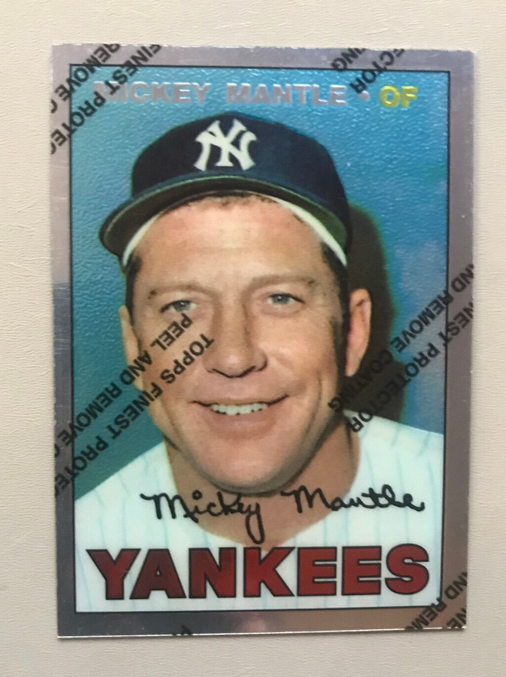 Four (4) 1996 Topps Mickey Mantle Finest Refractor? Reprints:1955 1956 ...
