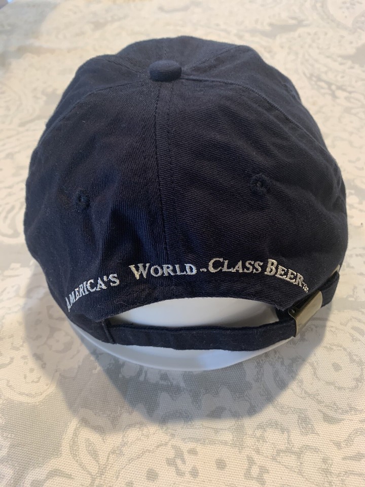 Samuel Adams Hat Blue Adjustable Size Baseball Cap World Class Beer B-5 ...