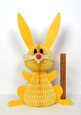 VTG 1950s MCM DANISH DESIGN HONEYCOMB ACCORDION HTF EUC EASTER BUNNY ...