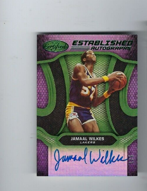JAMAAL WILKES 2020 PANINI ESTABLISHED AUTO BASKETBALL CARD AUTOGRAPH 1/ ...