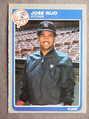 Jose Rijo #143 Fleer 1985 Baseball Card (New York Yankees) VG | eBay