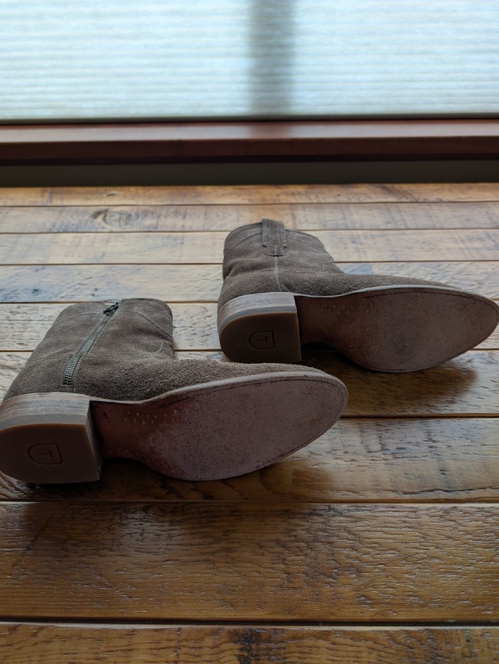 TECOVAS The Roy Granite Suede Side Zip Western Boots - Men's Size 8 | eBay
