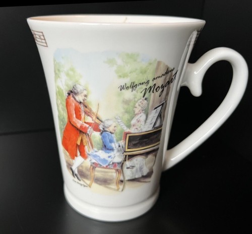 Classical Music Wolfgang Amadeus Mozart Playing Piano Coffee Tea Mug ...