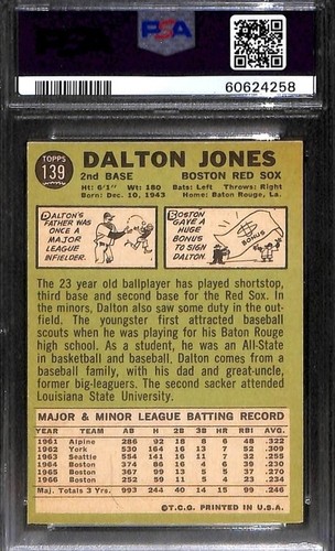 1967 Topps #139 DALTON JONES PSA 7.5 NM 60624258 | eBay
