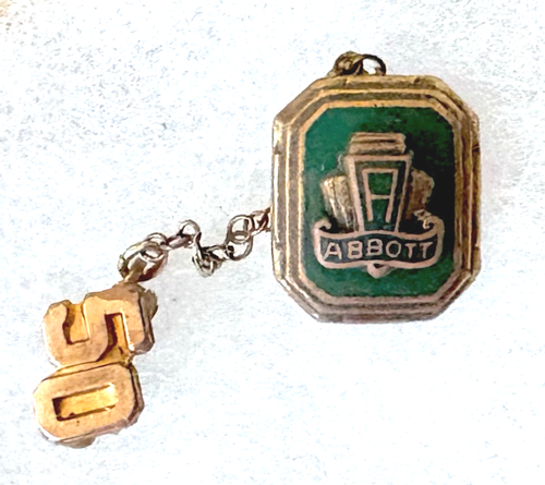 ABBOTT LABORATORIES 50 Yr Employee Service Pin; 10K Solid Gold (no ...