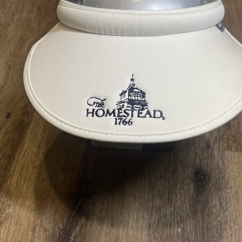 Ahead Golf Visor Hat White Wide Brim Low Profile Sun Cap Homestead ...