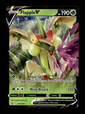 Pokémon TCG - Flapple V 18/163 - SWSH05: Battle Styles - Near Mint | eBay
