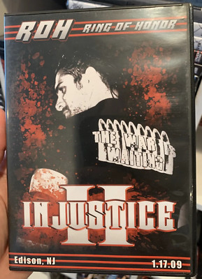 ROH Injustice II DVD Ring of Honor GCW AEW TNA Danielson v Lynn Nigel v ...