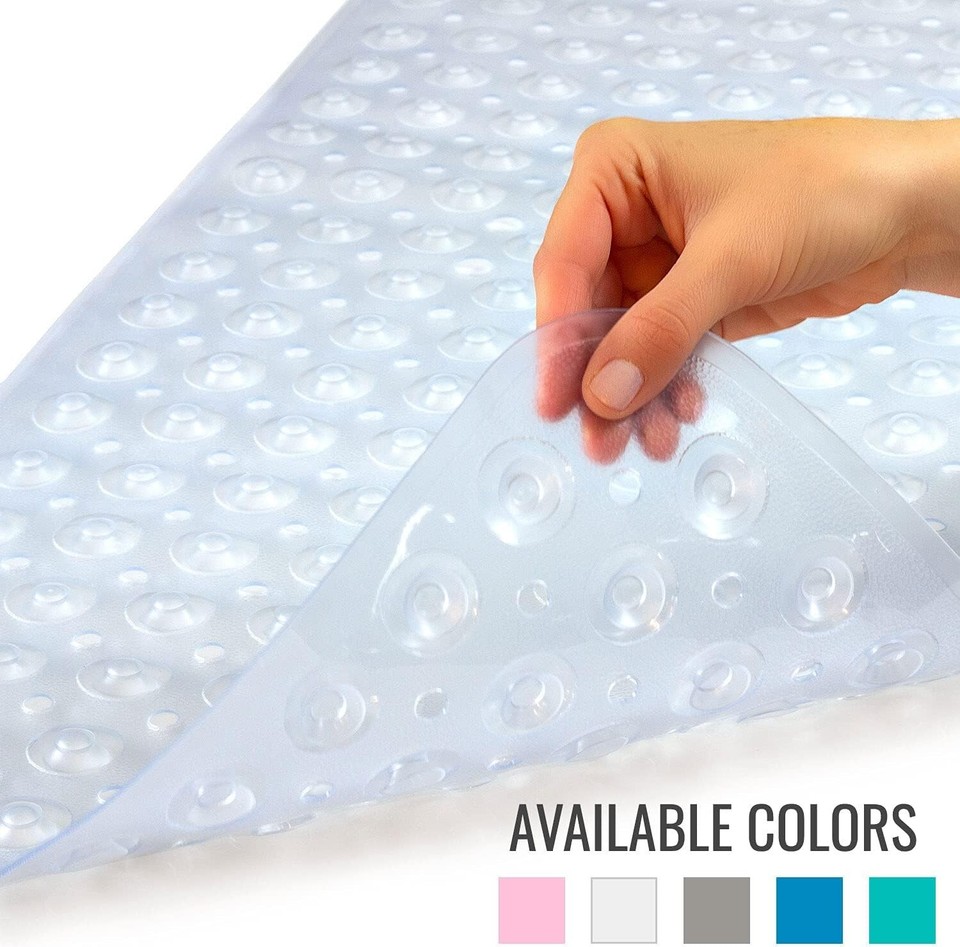 HealthSmart Bath Mat Extra Large No Slip Shower & Bathtub Mat with ...
