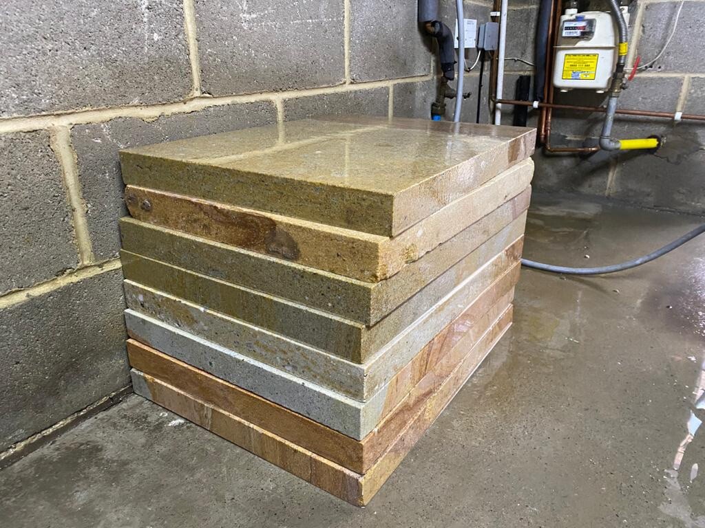 Natural Stone Pillar / Pier caps, wall topper, COPING STONE 50mm deep ...