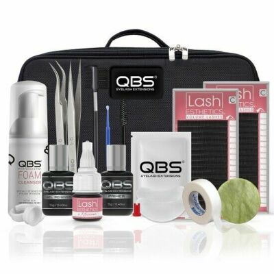 QBS Student Eyelash Extensions Kit With Lash Esthetics Premium Lashes ...