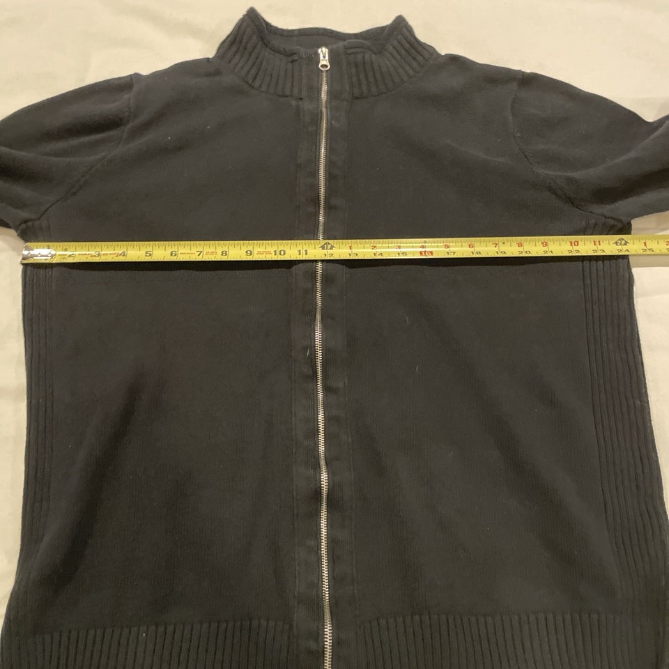 Dockers Full Zip Collared Jacket Sweater Men's Size LT Large Tall Black | eBay