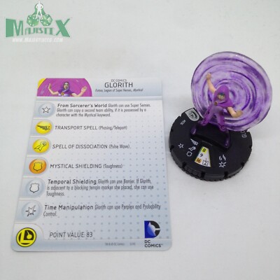 Heroclix Superman and the Legion set Glorith #036 Rare figure w/card ...