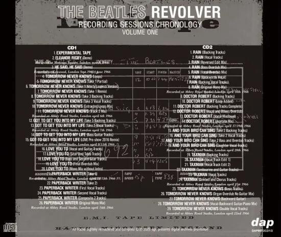 THE BEATLES / REVOLVER : RECORDING SESSIONS CHRONOLOGY VOLUME 1 /2/3 ...