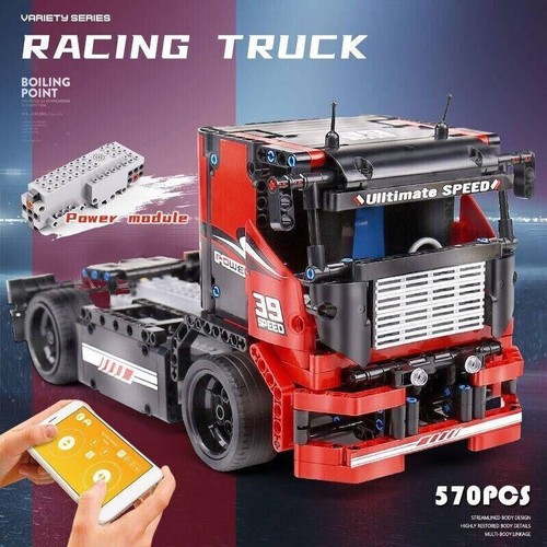 The Transport RC Truck MOC Building Blocks Sets DIY Model Bricks Kids ...