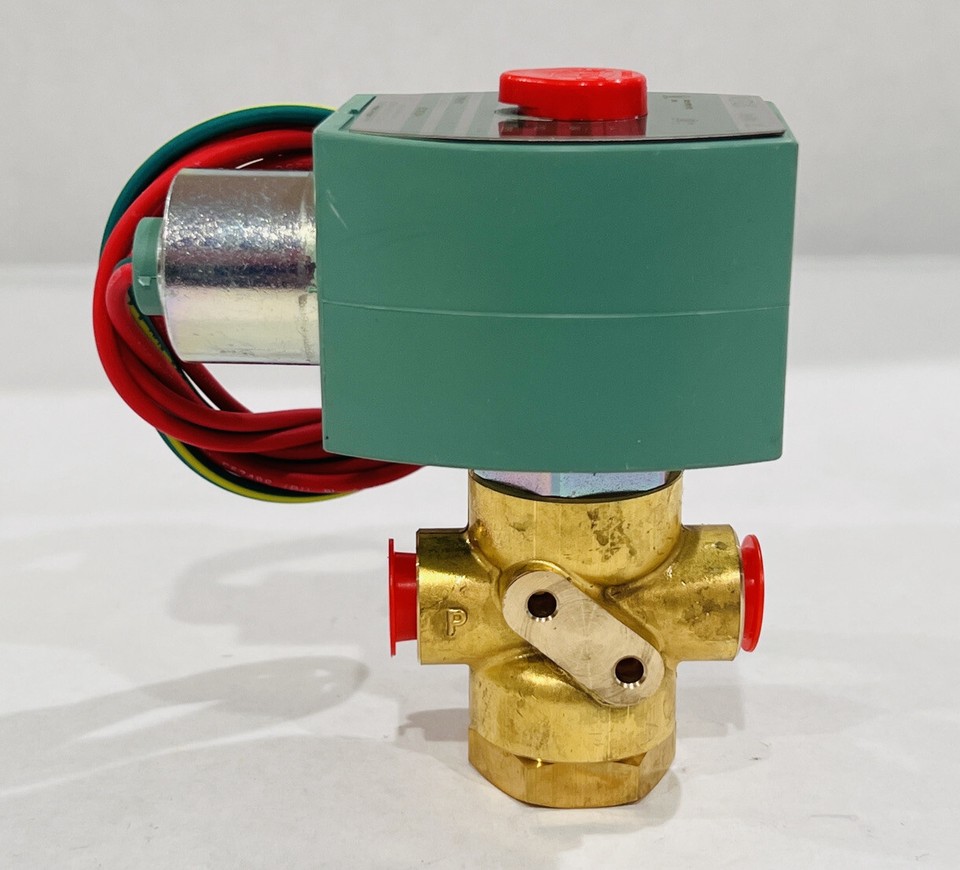 ASCO RedHat Brass Solenoid Valve 8320G184, 1/4" NPT, 3-Way, 120V | eBay