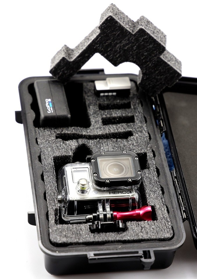 Precut Black Top GoPro Hero 12 11 10 9 8 foam insert fits your Pelican ...