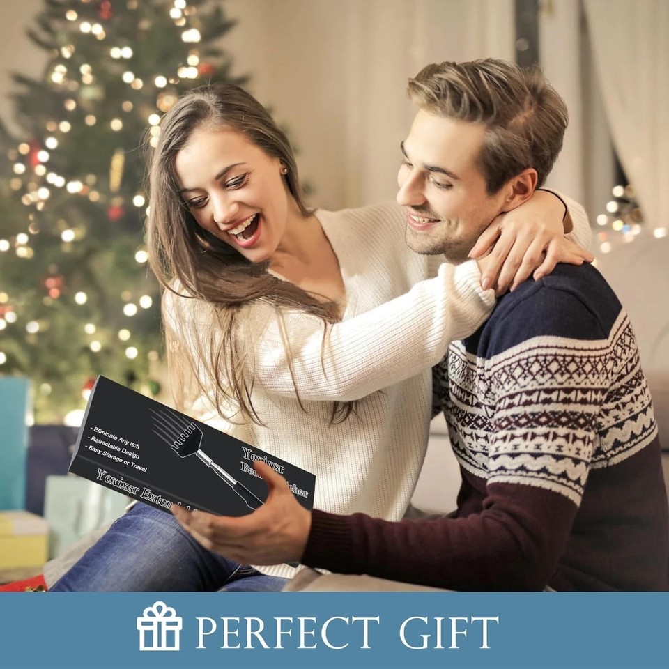 3 Pack Back Scratcher Extendable Metal Portable Back Scratcher for Men ...