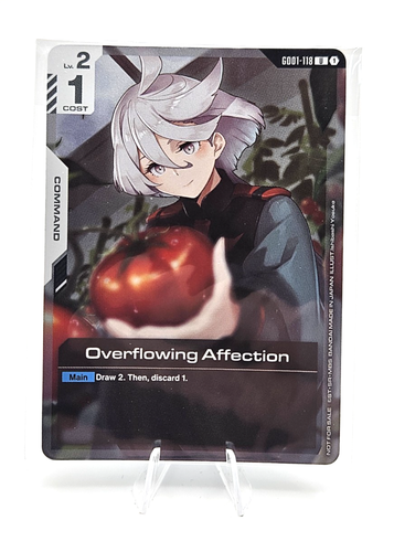 Overflowing Affection Tournament Promo Foil Near Mint Gundam TCG GD01 ...
