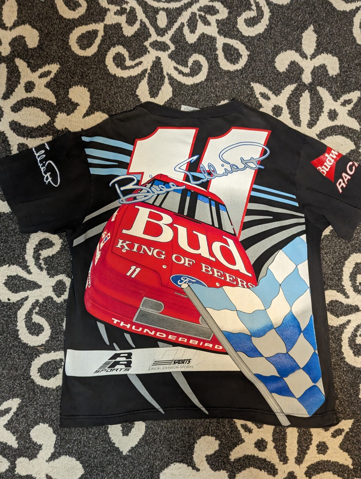 Vintage 90s Nascar Budweiser Racing #11 Bill Elliott … - Gem