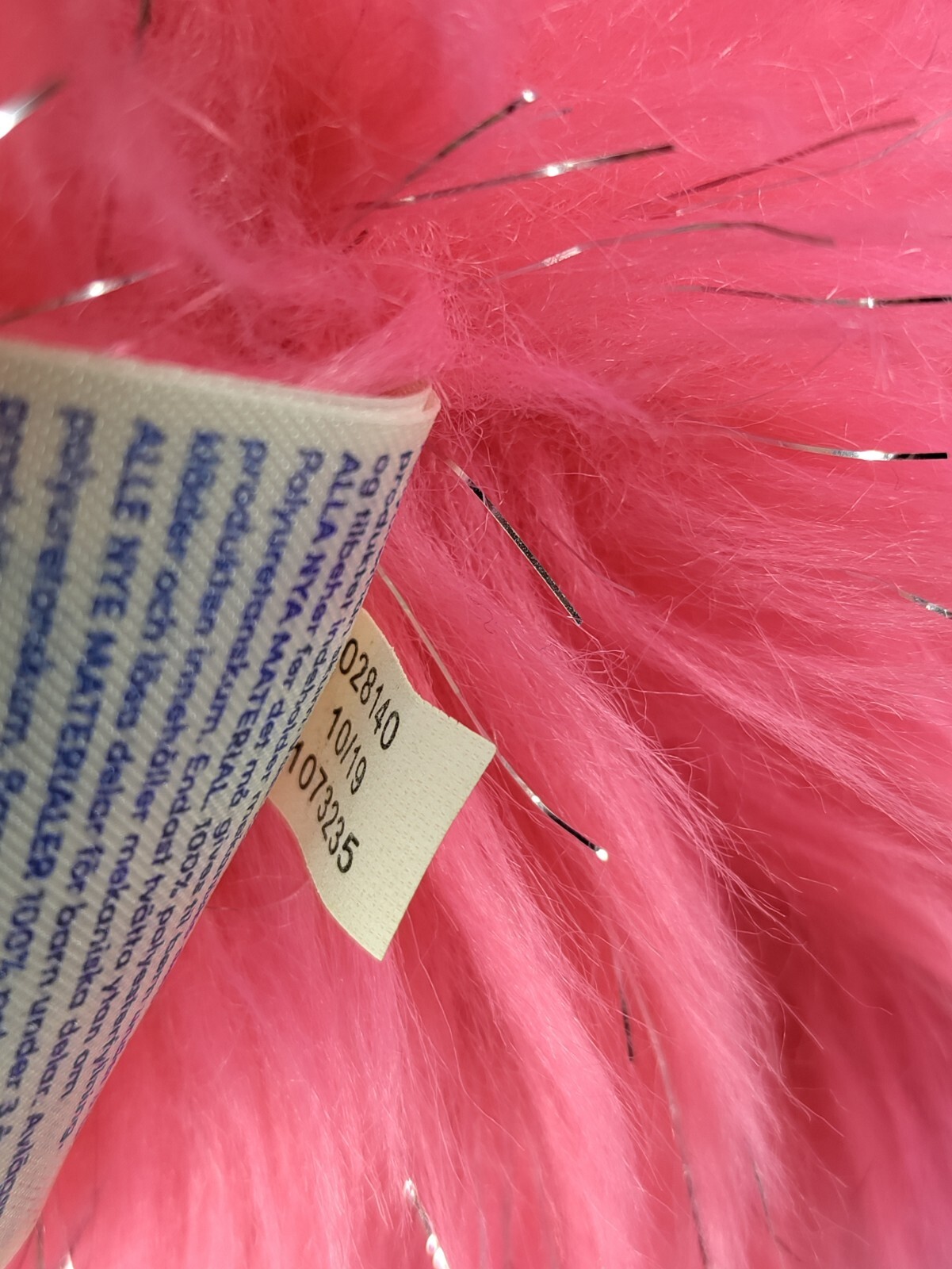 Build A Bear Sloth Pink Sparkle Stuffed 18" Retired BAB Workshop Velco ...