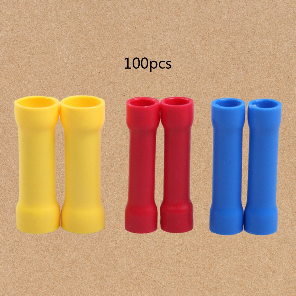 100Pcs Electrical Crimp Terminal PVC Cable Crimp Terminals Set for Car ...