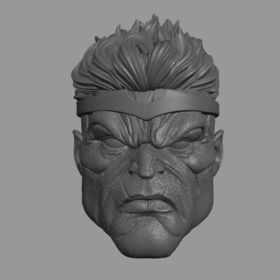 World War Hulk v1 custom head for Marvel Legends & other action figures ...