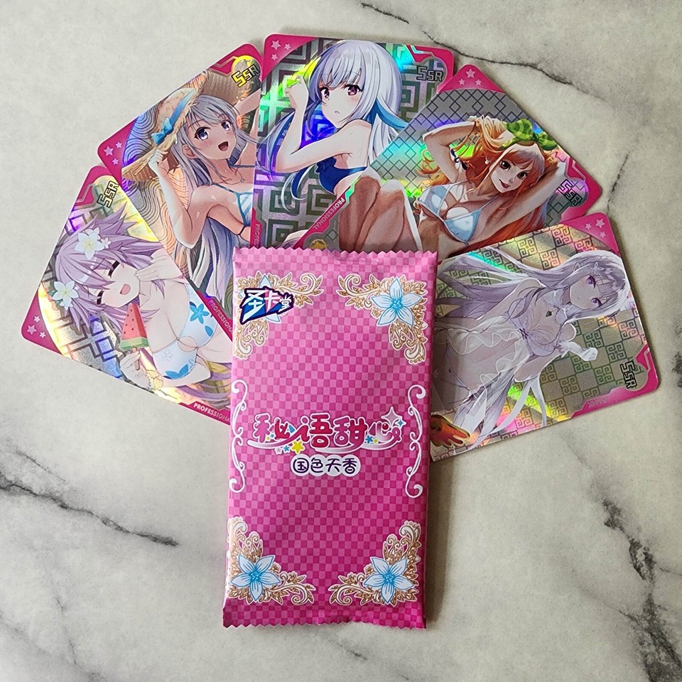 Waifu Booster Pack Variety NEW & Sealed Packs Anime Trading Cards TCG ...
