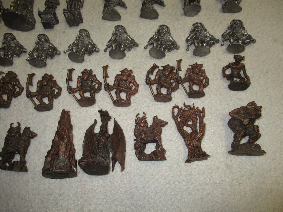 HOBBIT CHESS SET 1979 FELLOWSHIP FOUNDRY COMPLETE SET KEVIN O'HARE ...