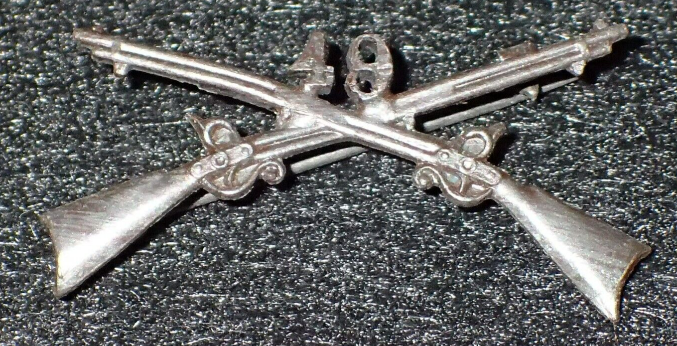 WWI US Army 49th Infantry Officers Overseas Garrison Cap Device Pin 1. ...