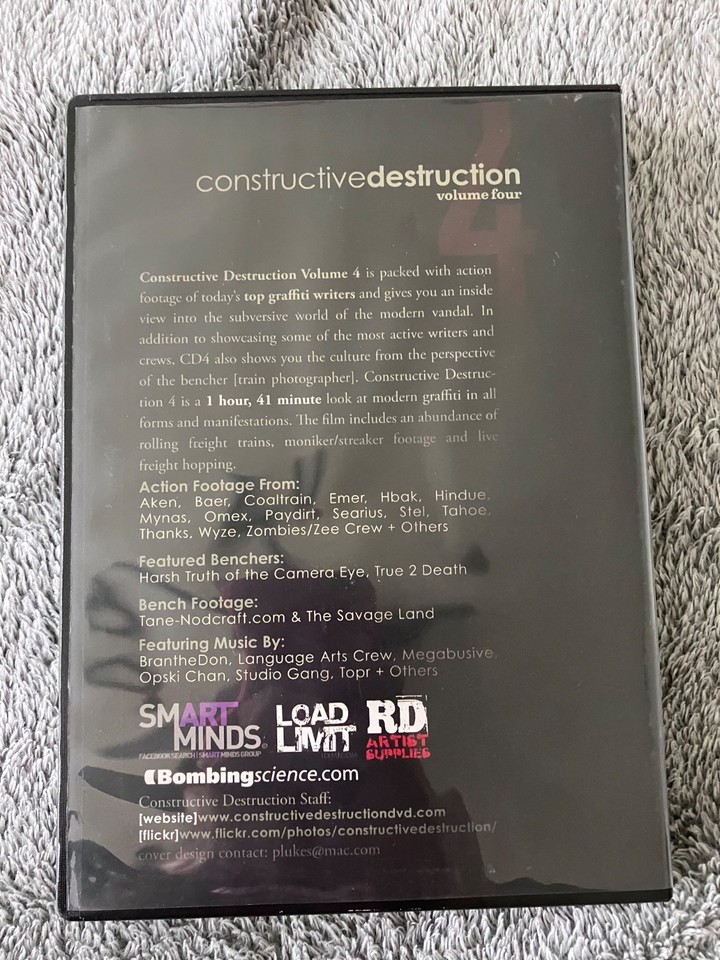 constructive destruction vol 4 rare graffiti dvd pre owned great ...