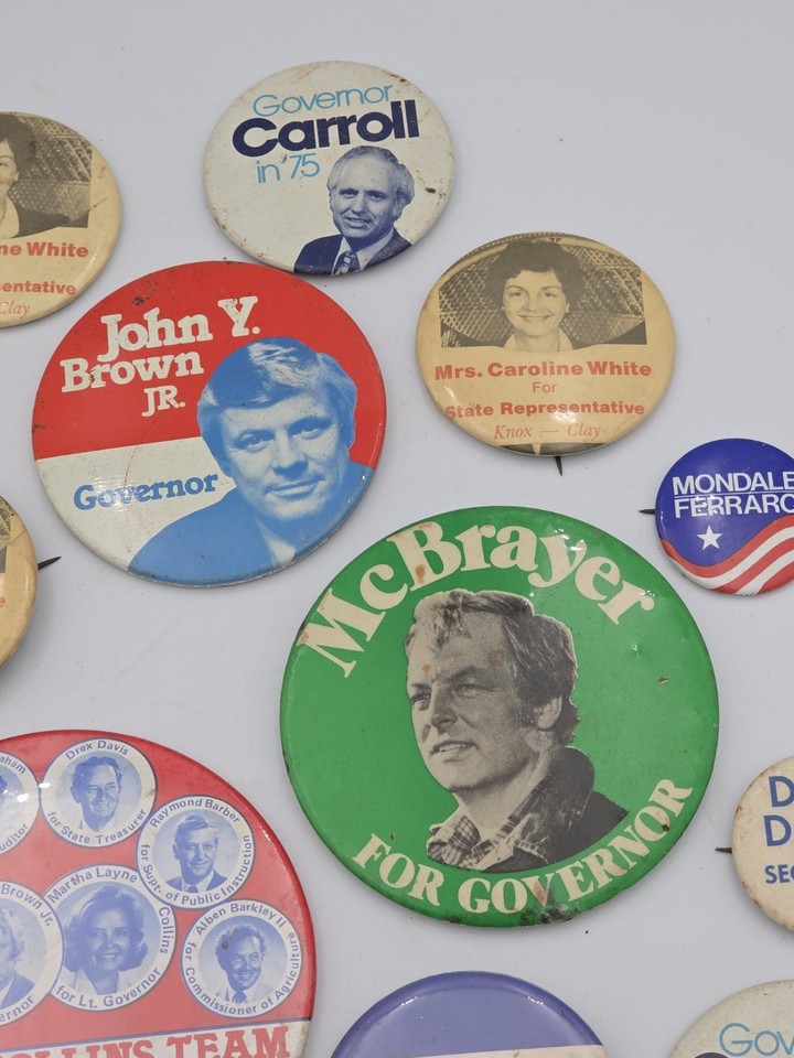 Political Pins/Buttons Governor President Bush Carter | eBay
