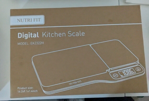 Nutri Fit Digital Kitchen Scale With Cutting Board | eBay