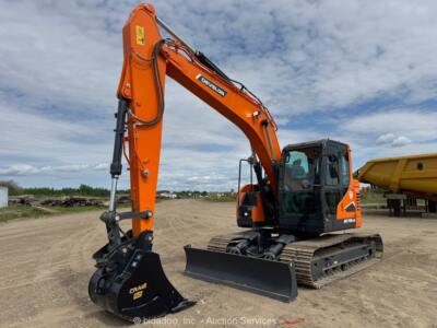 2023 Develon DX140LCR-7 Excavator Trackhoe Aux Hyd Q/C Blade Doosan ...