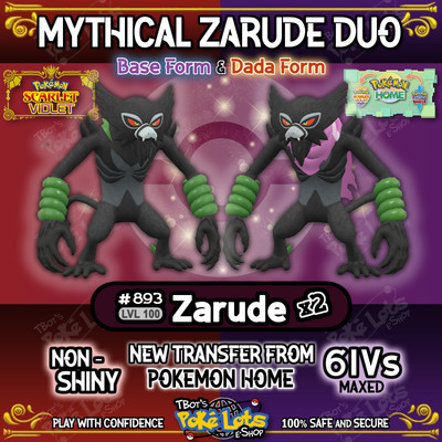 Dada Zarude Event 💥 Mythical Bundle 💥 Pokemon Scarlet Violet 🌎 USA ...