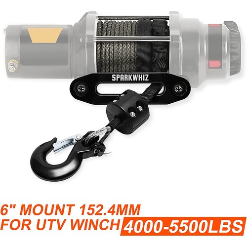 1/4" x 50' Synthetic Winch Line Cable Rope with Sleeve & Winch Hook For ...