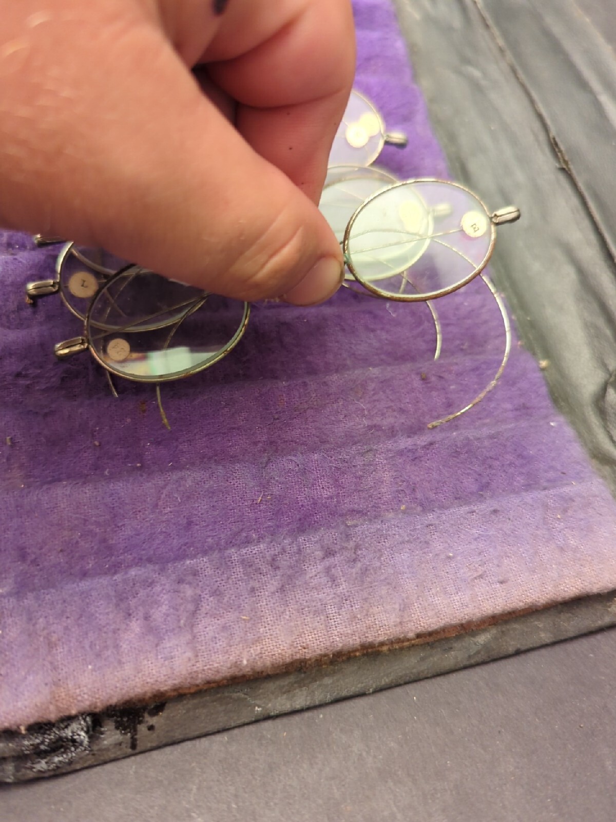 Antique Eyeglass Eyeglasses Case Display Salesman Sample Spectacles | eBay