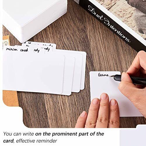 Horizontal Trading Card Dividers, Plastic Divider Cards, White Card ...