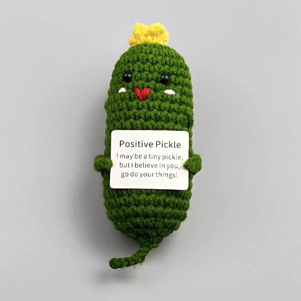 Personalized Pickle Companion Woolen Yarn Knitting Doll Whimsical ...