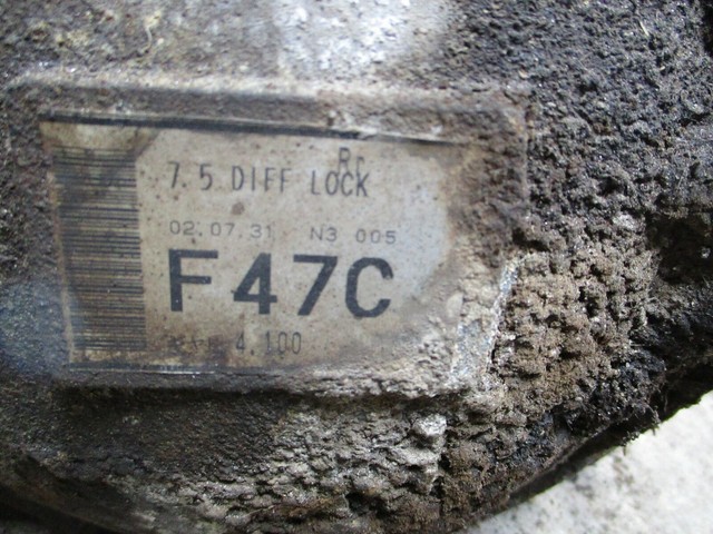 Mitsubishi SHOGUN Rear Diff PAJERO Mk3 Differential F47C 4.1 Ratio 99 ...