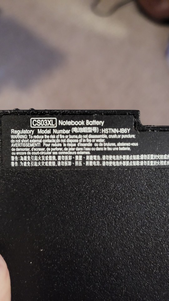 Genuine CS03XL Battery For HP EliteBook 745 755 840 G3 G4 ZBook15u G3 ...