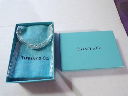 Tiffany & Co. Small Empty blue Gift Box & jewelry pouch bag 2PC set | eBay