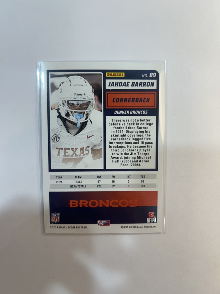 Denver Broncos 10 Card Lot | Bo Nix | Jahdae Barron /149 | Audric ...